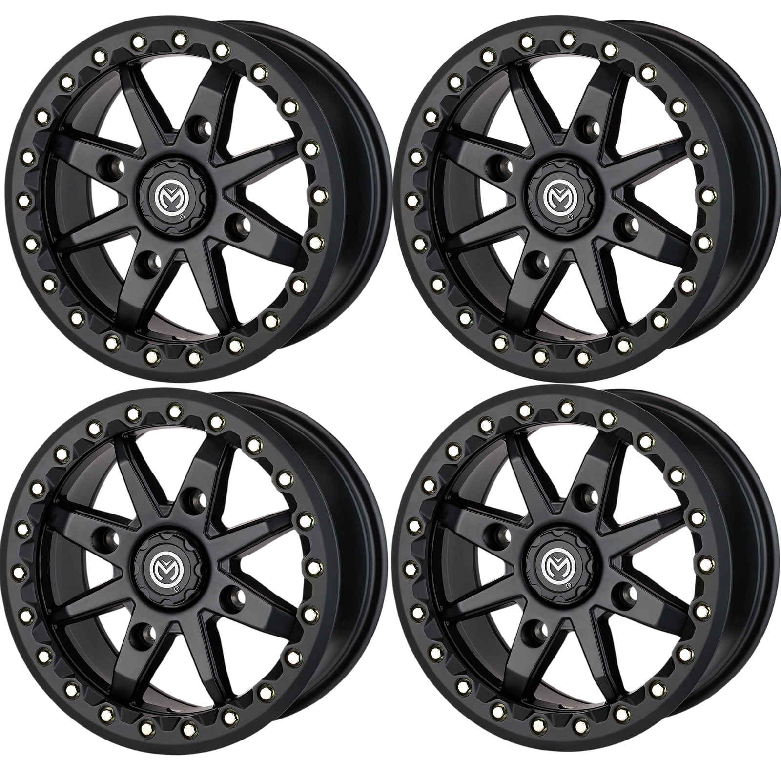 KOMPLET FELG MOOSE RACING BEADLOCK 14X7 4/136 5+2 CAN-AM KAWASAKI ...