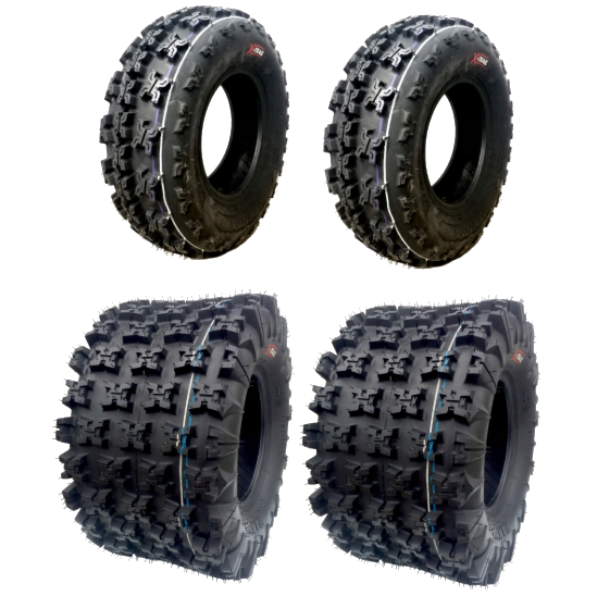 KOMPLET OPON OPONA XTRAIL HAKUBA 20x11-9 21X7-10 YAMAHA RAPTOR YFZ SUZUKI LTZ LTR | KOŁA \ OPONY ...